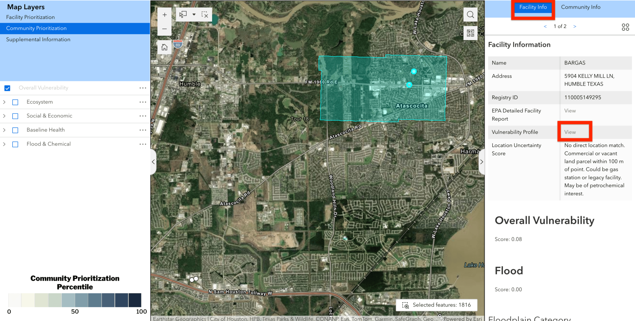 Vulnerability map - Create Nature-Based Solutions